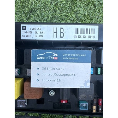 BOITIER SERVITUDE MOTEUR BSM USM FUSIBLE OPEL 13206754 5DK00866838 ...