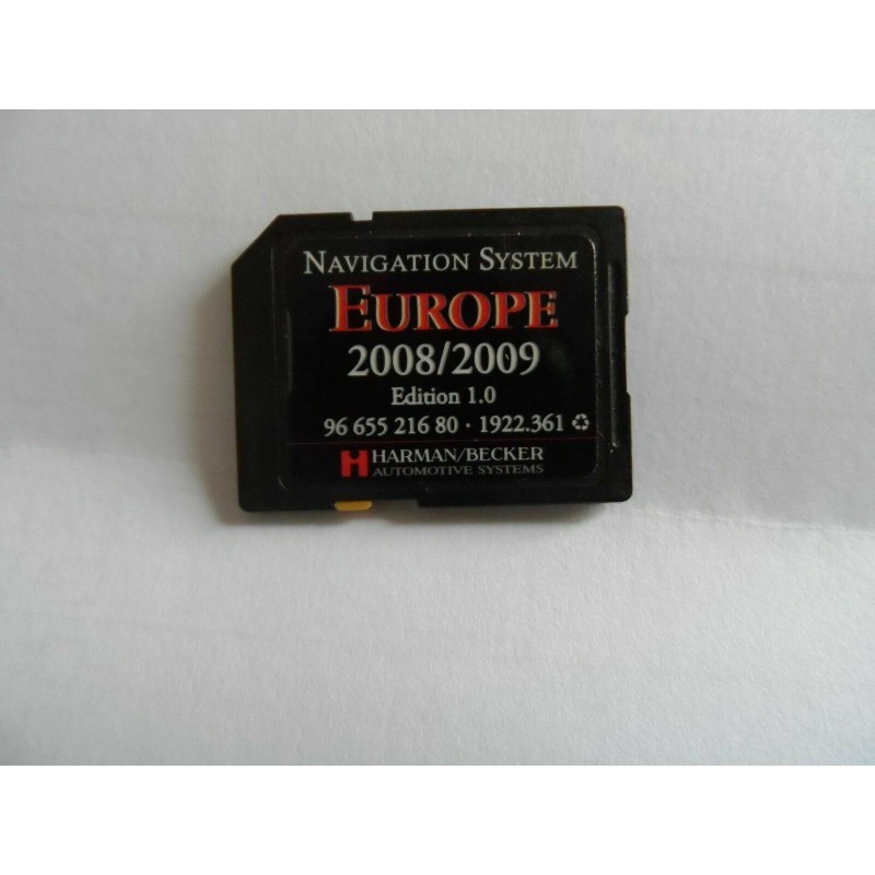 CARTE SD ORIGINE GPS EUROPE DE PEUGEOT CITROEN NAVIGATION SYSTEM RNEG 9665521680