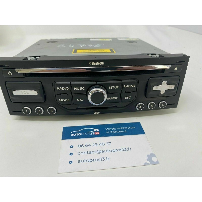 AUTORADIO RNEG1 BLUETOOTH CD NAVIGATION GPS PEUGEOT CITROEN C3 C4 C5 207 dS3