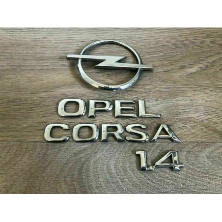 Monogrammes insignes logos badges emblèmes sigles OPEL CORSA 1.4