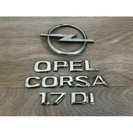 Monogrammes insignes logos badges emblèmes sigles OPEL CORSA 1.7 DI