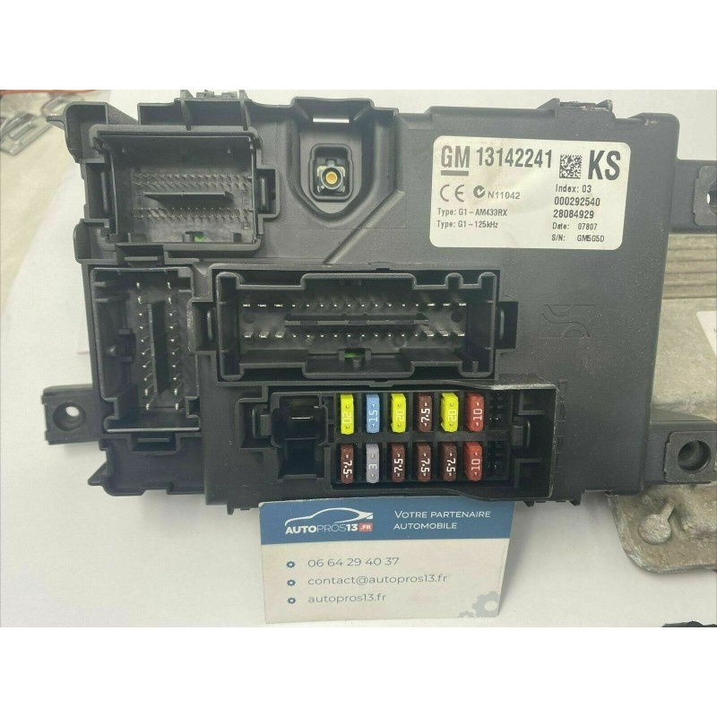 MODULE BOITIER DE BSI BCM RELAIS FUSIBLE OPEL CORSA D 1.3 CDTI KS GM ...