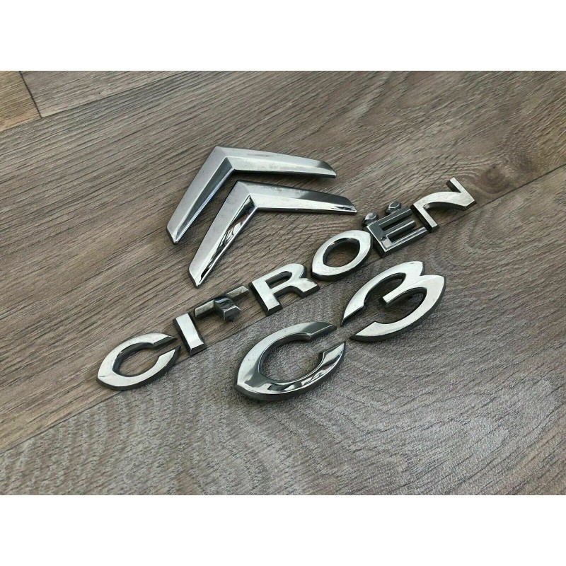 Monogrammes insignes logos badges emblèmes sigles CITROËN C3