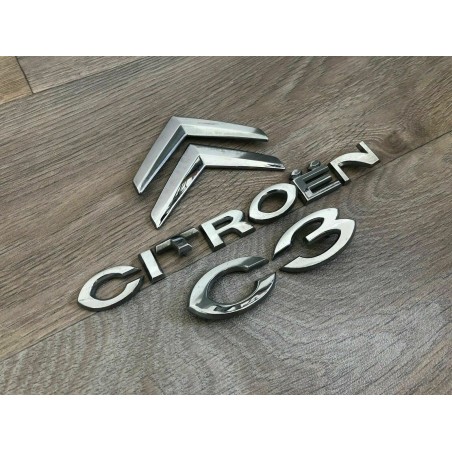 Monogrammes insignes logos badges emblèmes sigles CITROËN C3