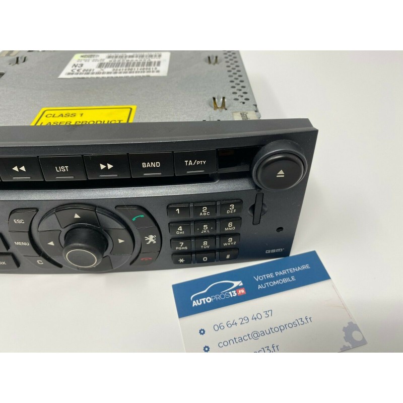 POSTE AUTORADIO RT3EV-N3-Q2 GSM CD NAVIGATION GPS PEUGEOT 407 COUPEE 96650244XA