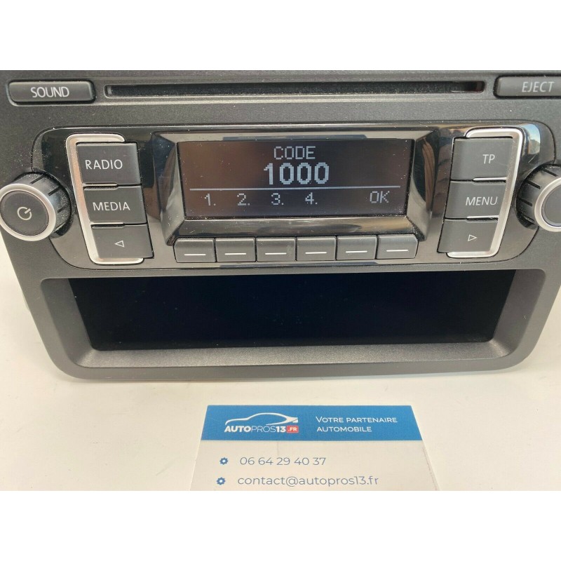 AUTORADIO MULTIMEDIA VOLKSWAGEN VW RCD210 CD MP3 GOLF 5 6 V VI POLO ...