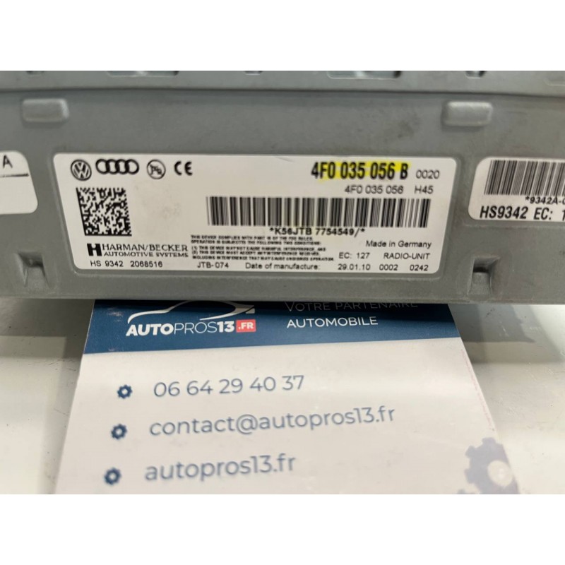 MODULE RADIO MMI TUNEUR MULTIMÉDIA GPS AUDI Q5 A4 A5 A6 A7 Q7 JTB-074 4F0035056B