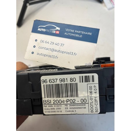 9663798180 Module bsi Boitier Fusible Peugeot 308 bsi2004P02 Autopros13